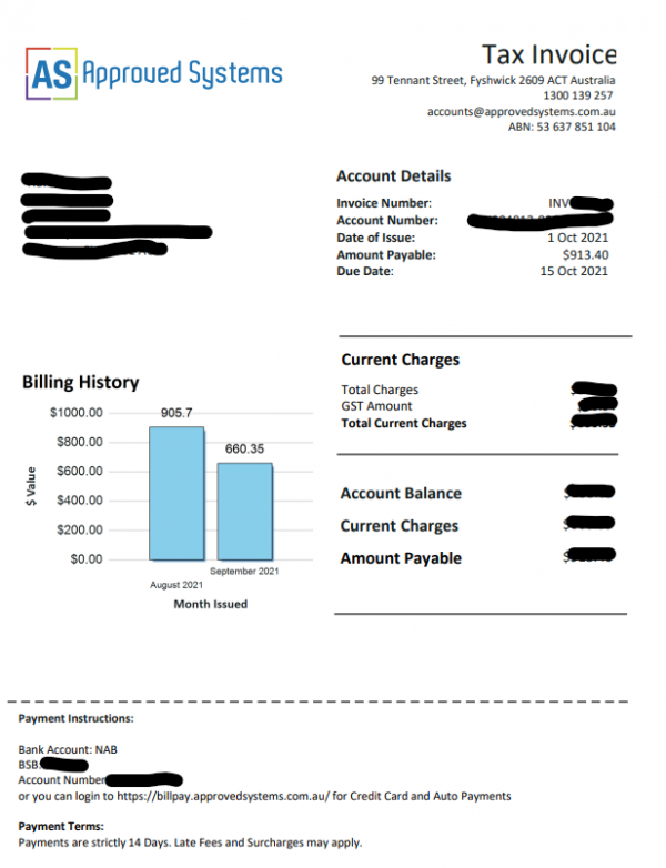 Bill Payments - Approved Systems